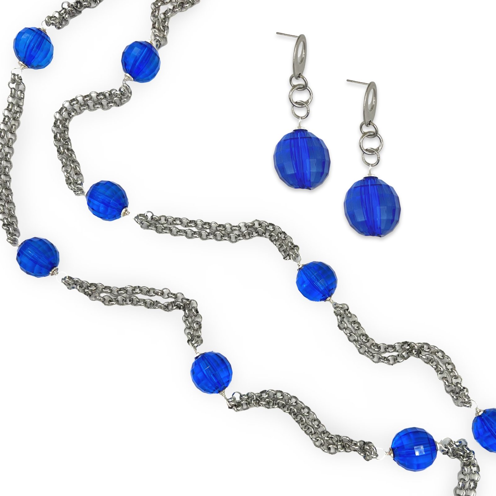 Blue Stations Necklace