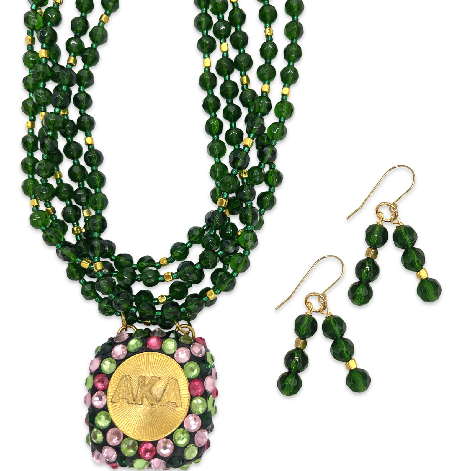 Alpha Kappa Alpha Jewelry: Necklaces, Earrings, Rings, Charms - Cerese ...