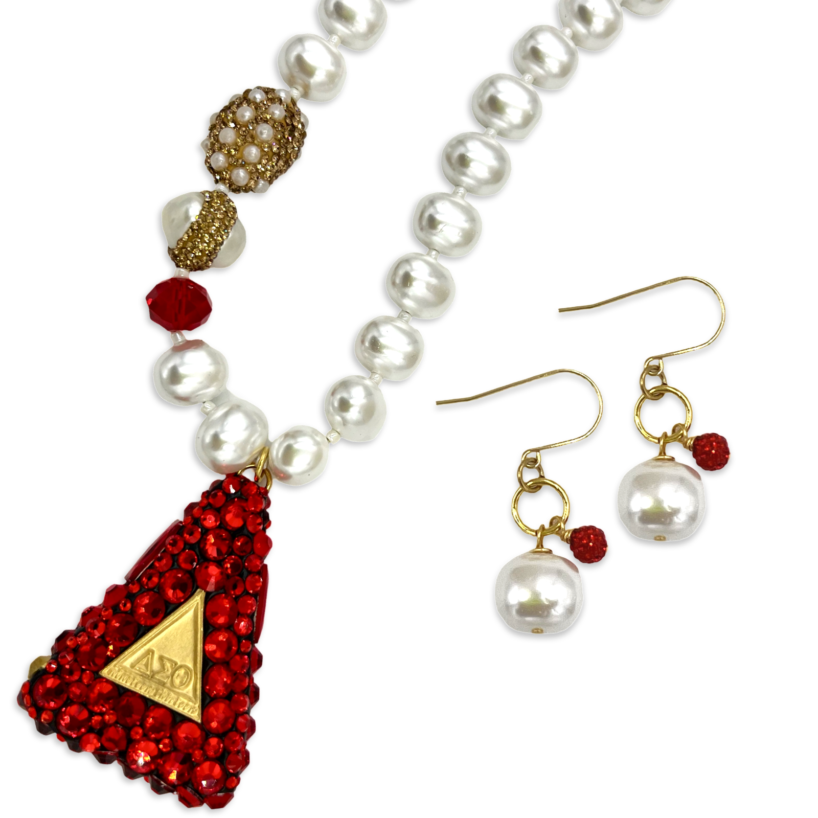 Delta Red Bling Bebop Necklace