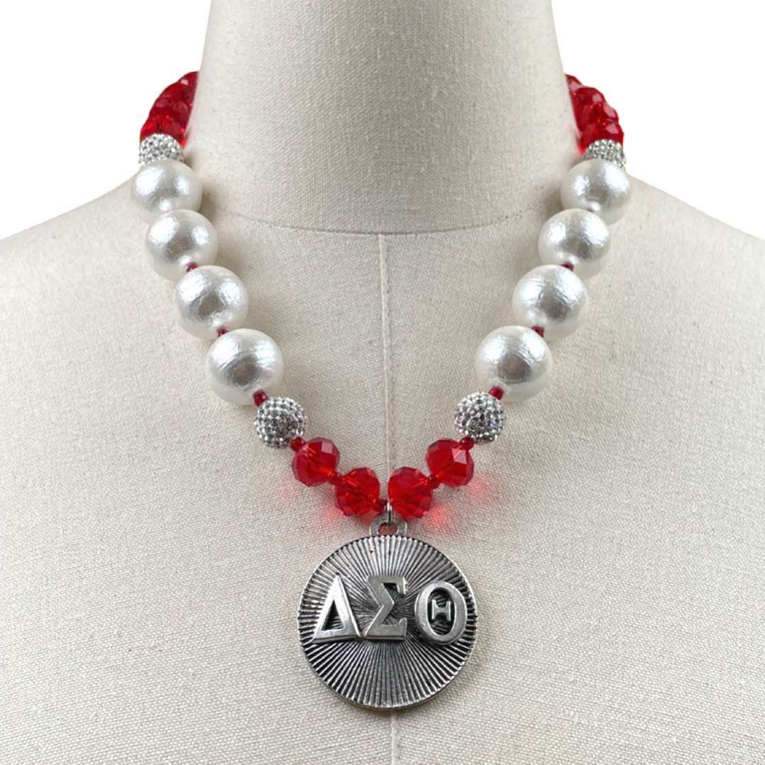 Delta Sigma Theta Jewelry-Necklace, Ring, D9 & 14K Gold - Cerese D Jewelry